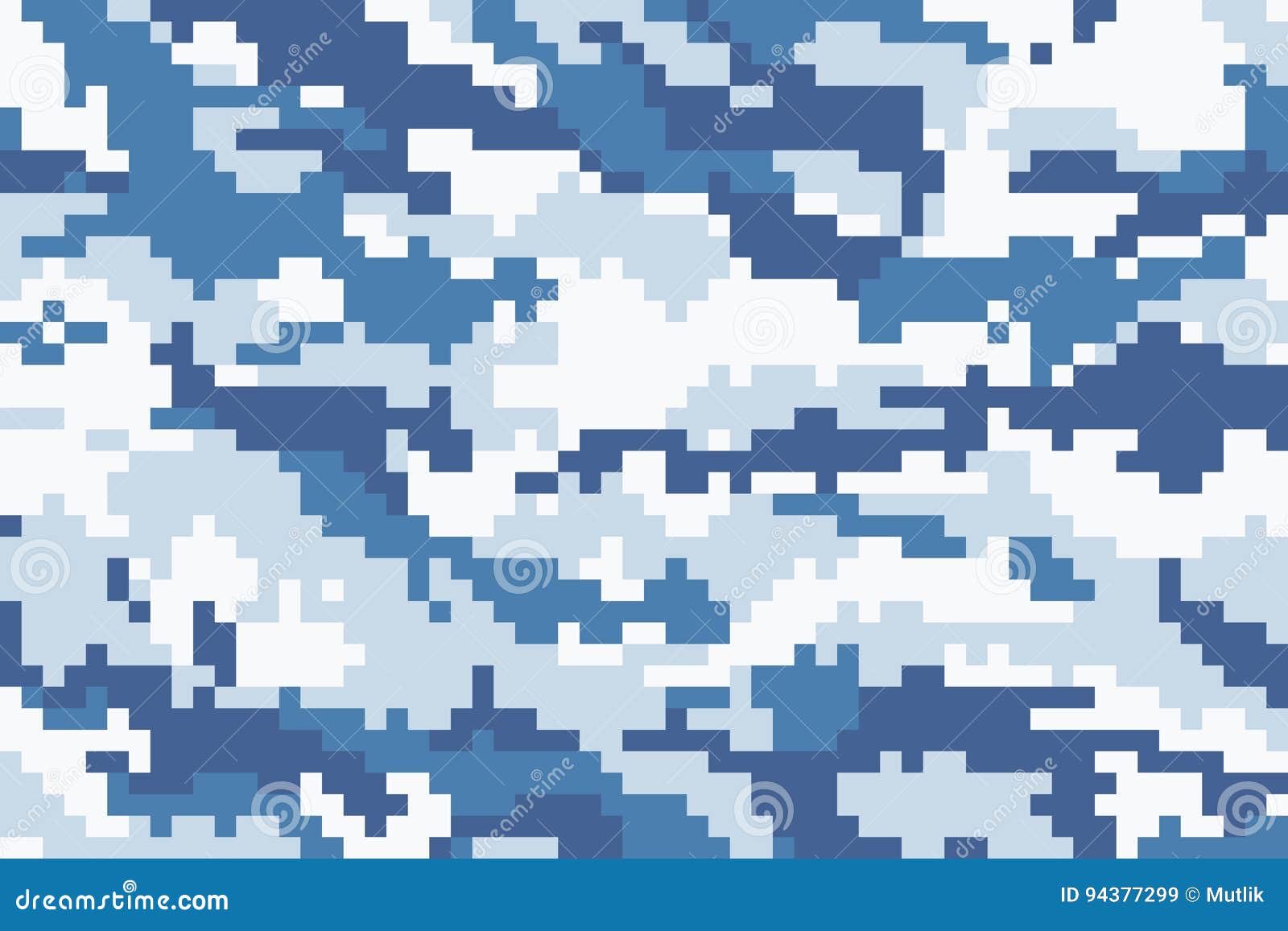 Pixel Camo Background. Seamless Camouflage Pattern. Military Texture ...