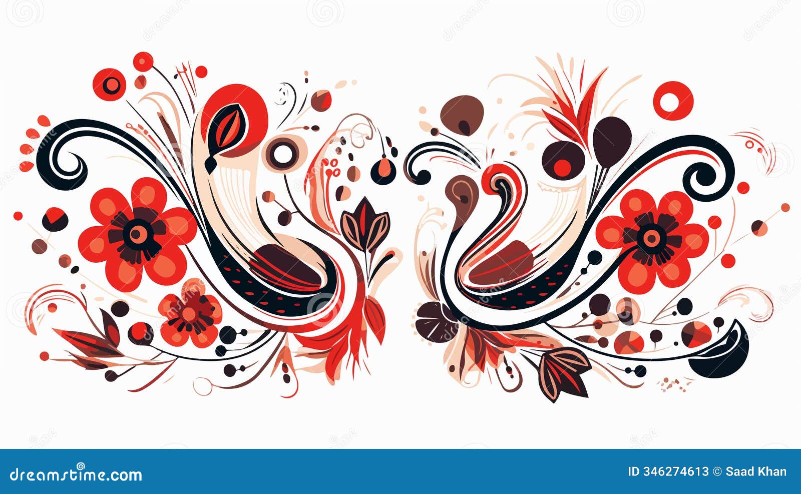 Original and Modern Decorative Motif Design Vector Stock Illustration ...