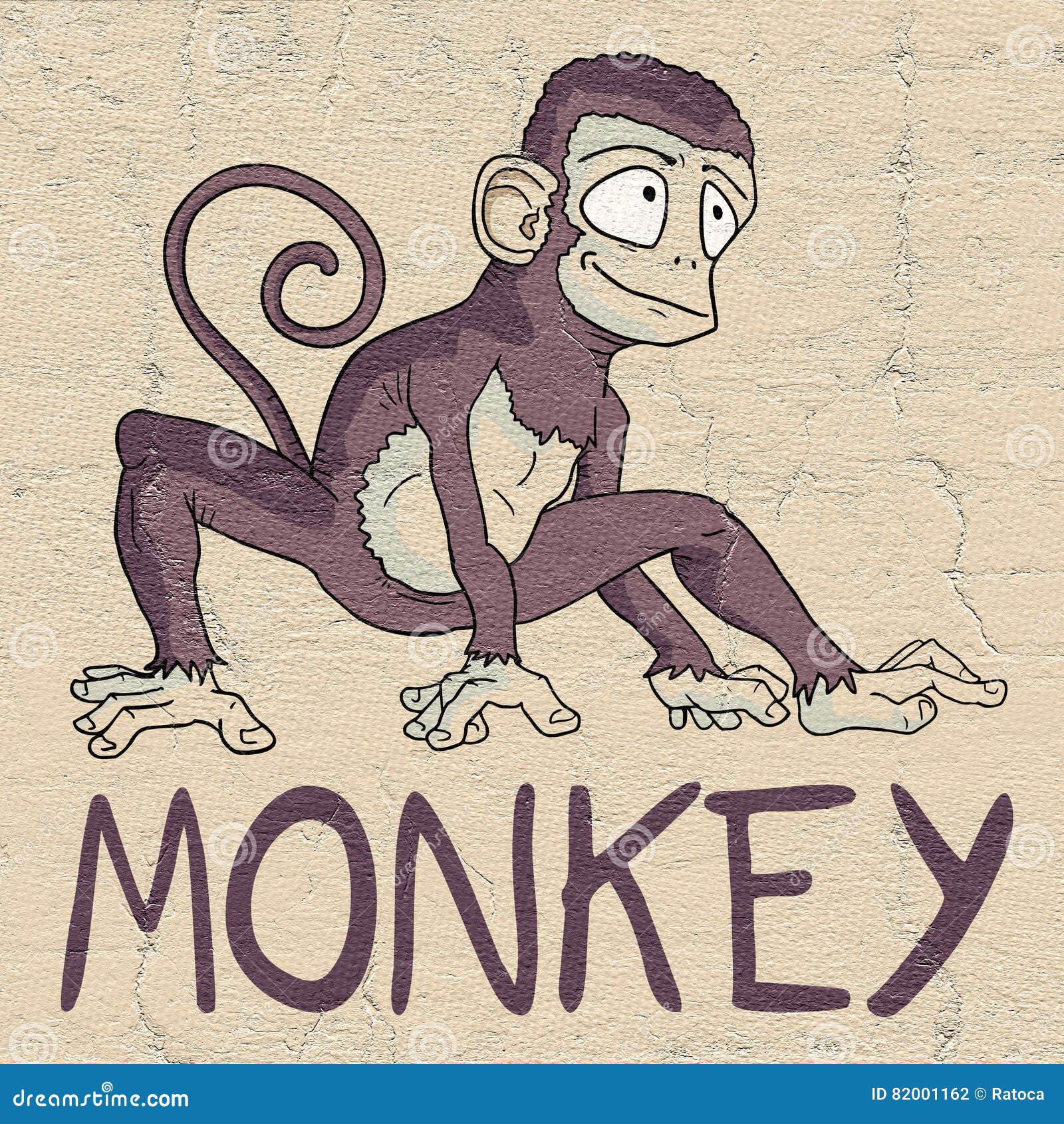 Original monkey stock illustration. Illustration of impressive - 82001162