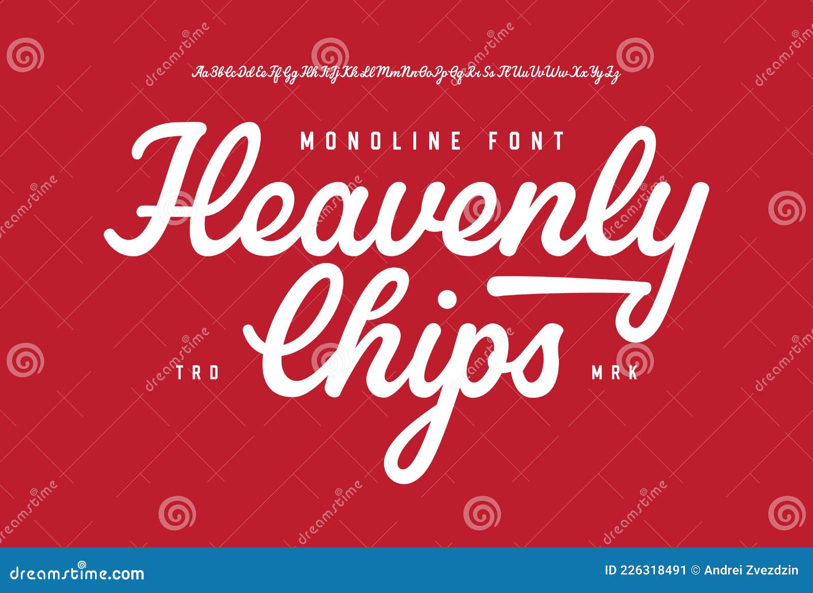 Original Monoline Script Font Stock Vector - Illustration of font ...