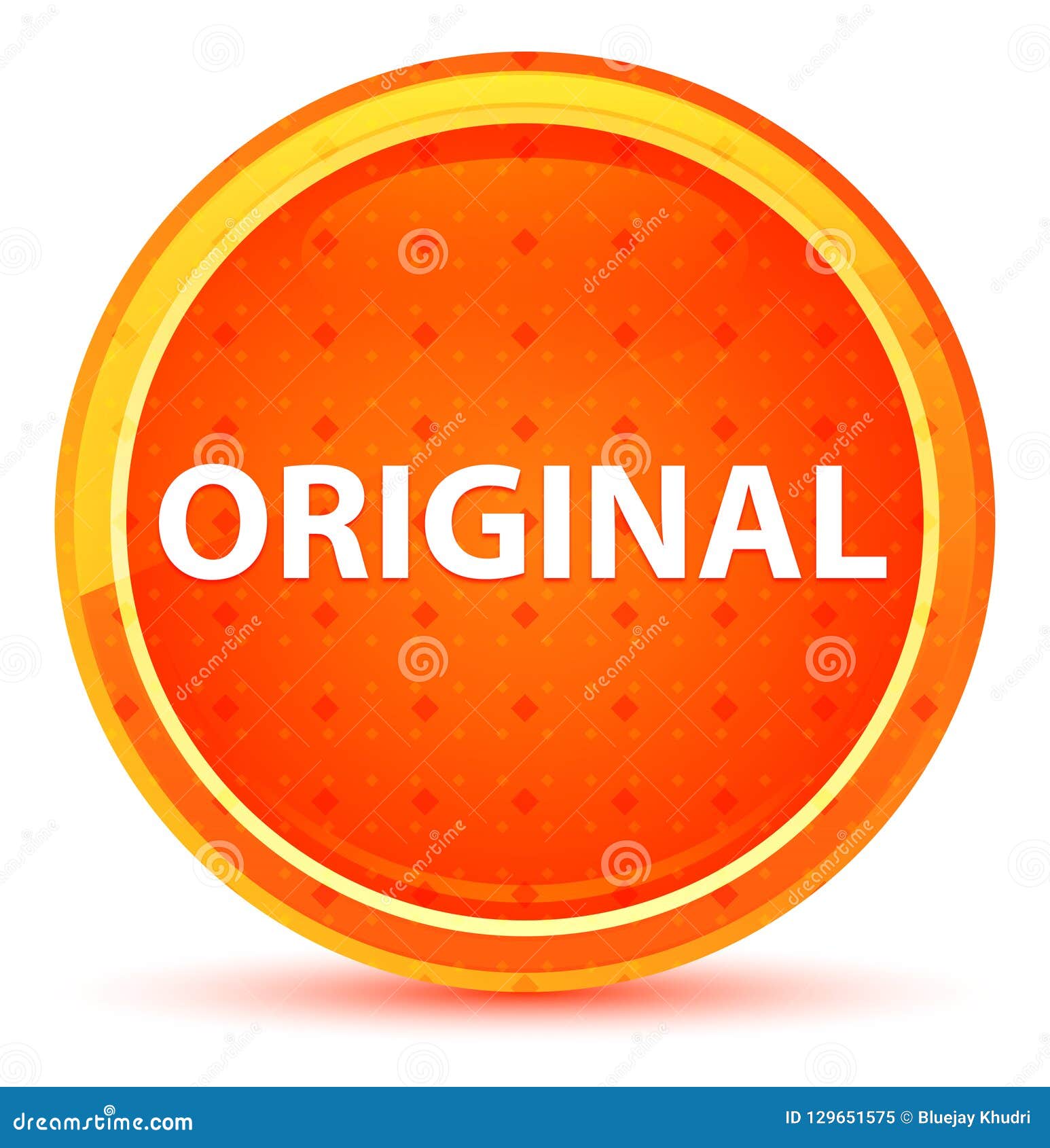 Original Natural Orange Round Button Stock Illustration - Illustration ...