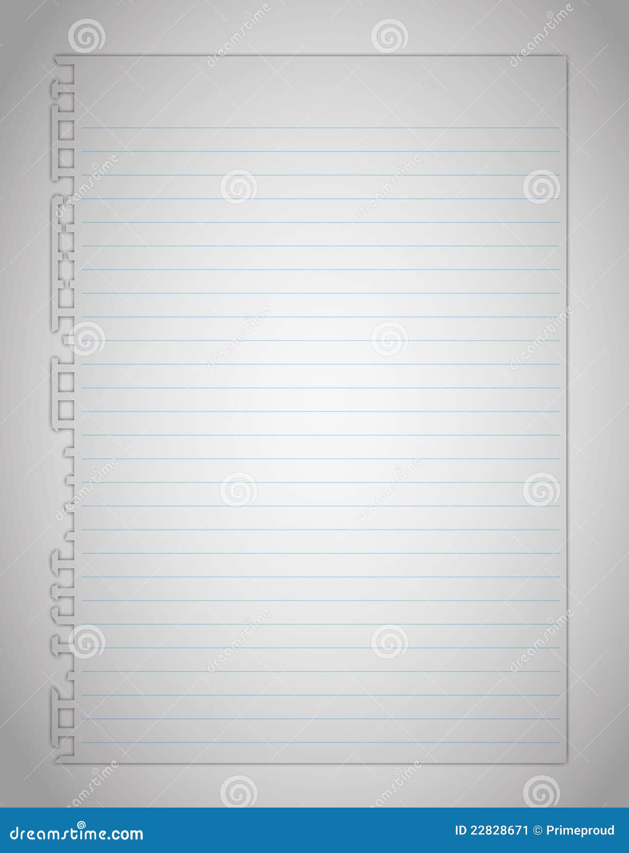 Original new paper page. stock illustration. Illustration of isolated ...