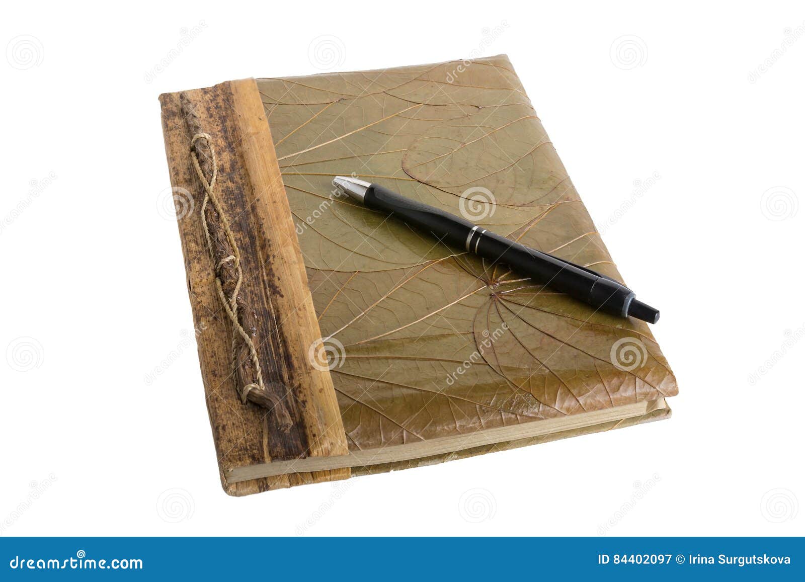 Original Notebook with a Pan Stock Image - Image of document, folded ...
