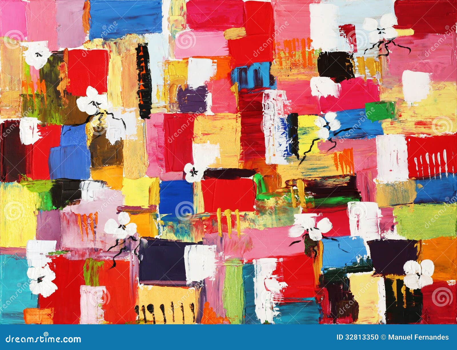 Original Oil Painting stock illustration. Illustration of colorful ...