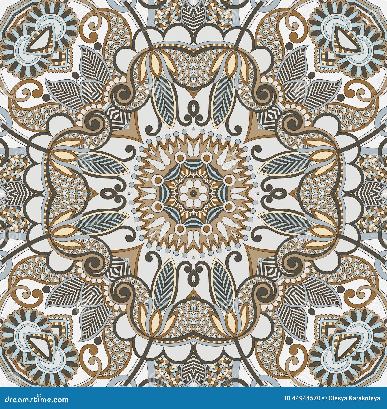 Original Paisley Seamless Pattern Stock Vector - Illustration of ...