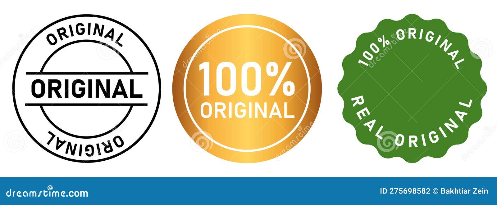 Original 100 Percent Badge Stamp Label Sticker Design Stock ...