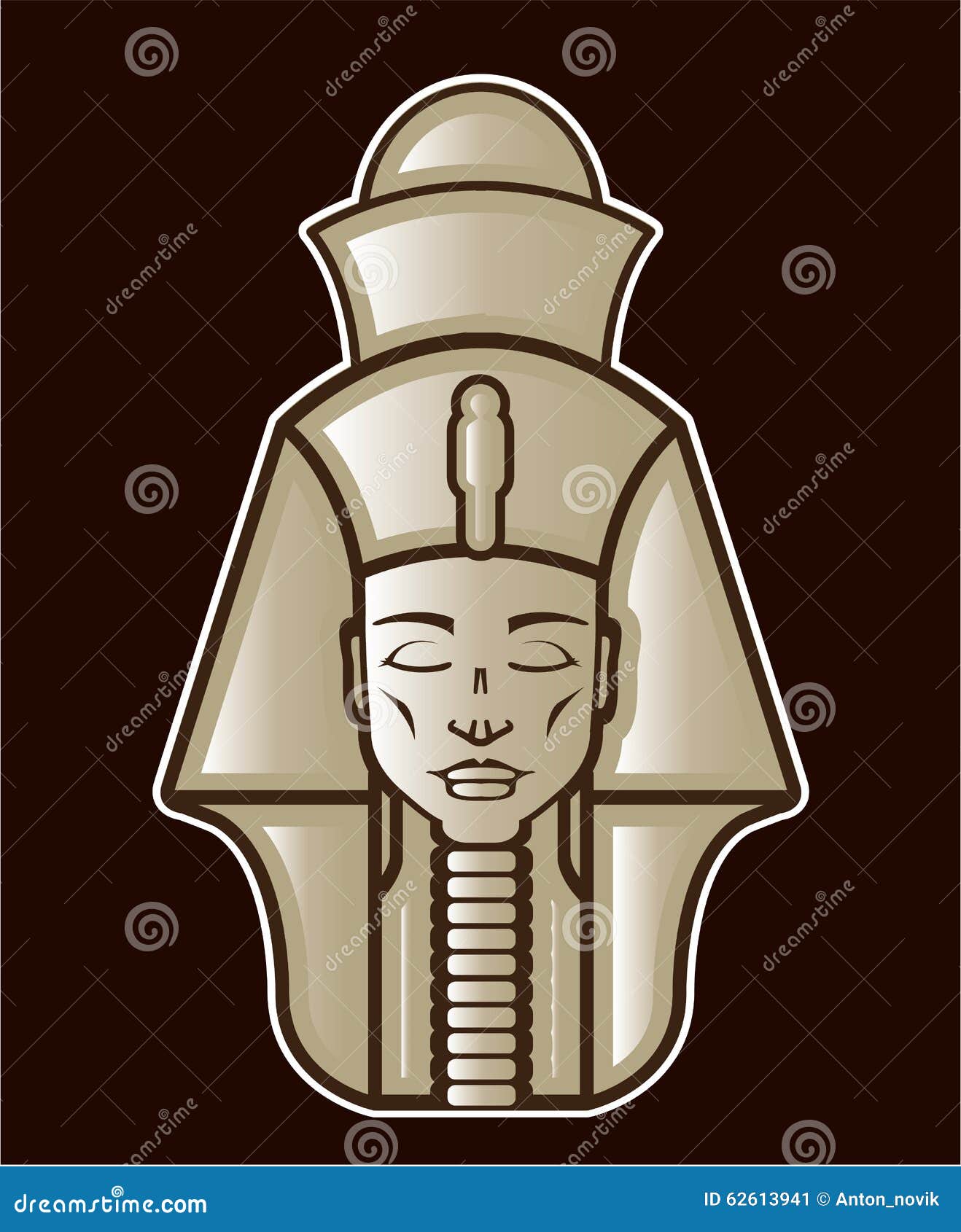 Original Pharaoh Egyptian Rulers Vector Illustration Stock Vector ...