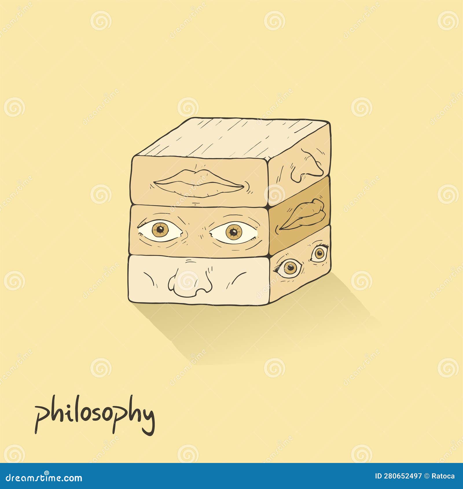 Original Philosophy Illustration Stock Vector - Illustration of vector ...