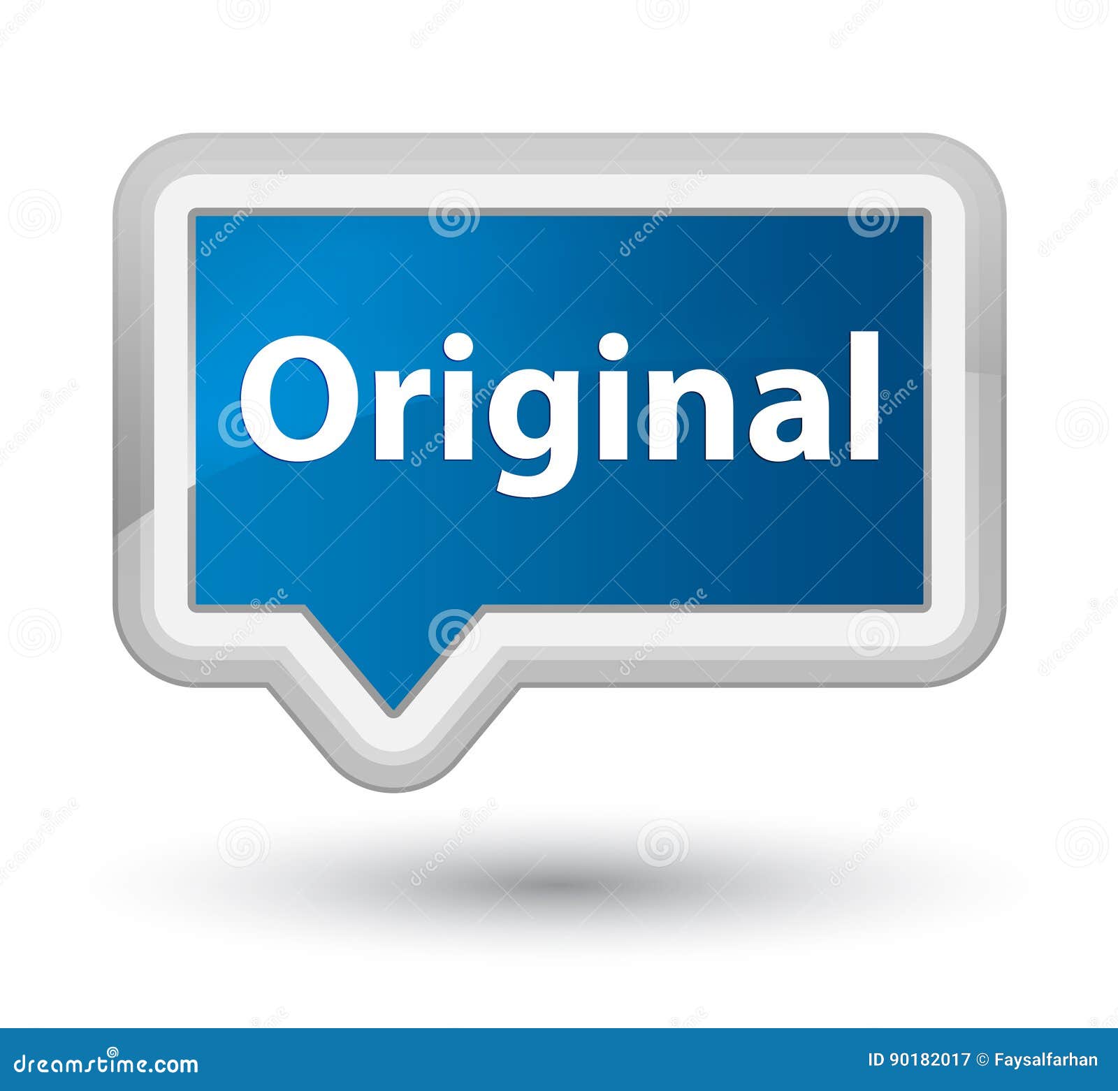 Original Prime Blue Banner Button Stock Illustration - Illustration of ...