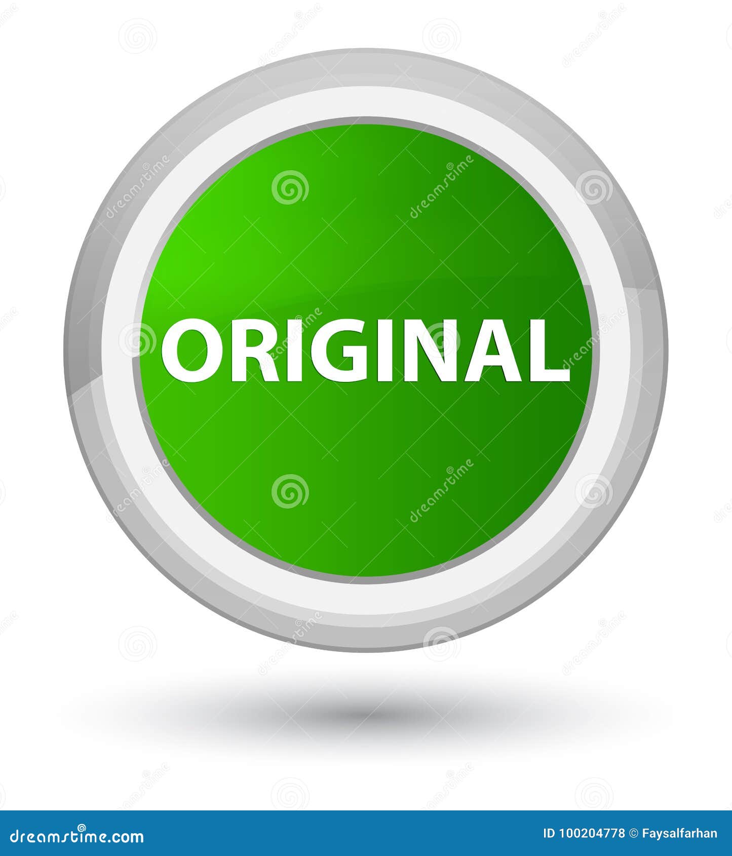 Original Prime Green Round Button Stock Illustration - Illustration of ...