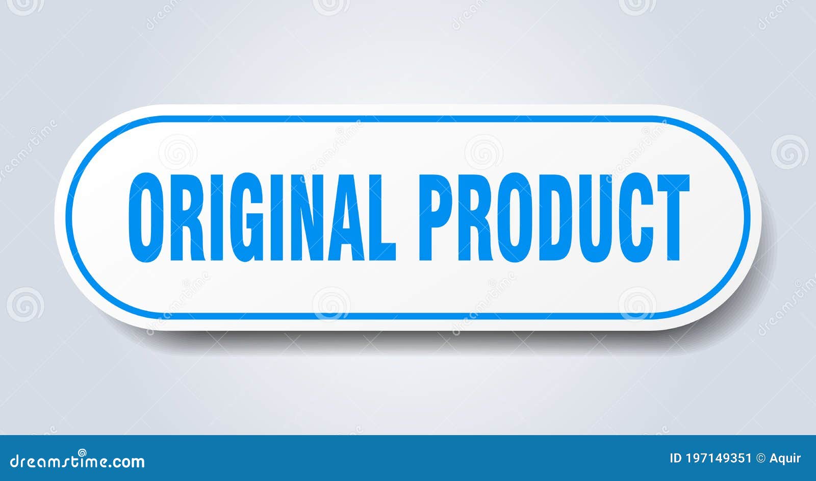 Original product sticker. stock vector. Illustration of vector - 197149351