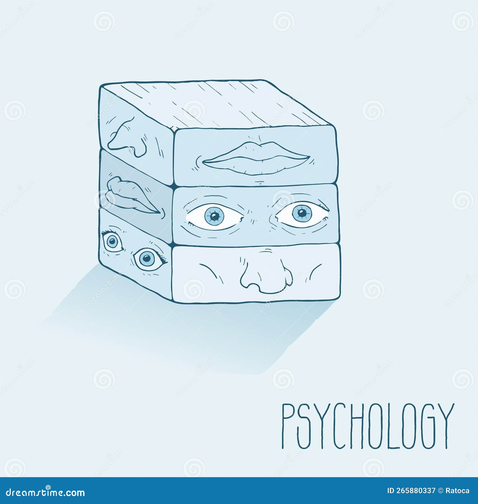 Original Psychology Illustration Stock Vector - Illustration of ...