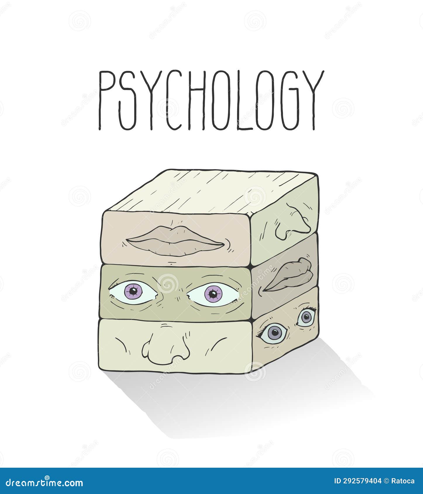 Original Psychology Illustration Stock Illustration - Illustration of ...