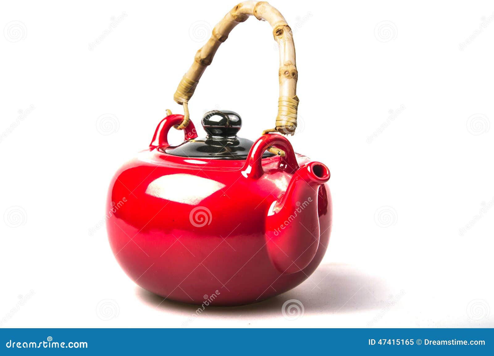Original red kettle stock image. Image of background - 47415165