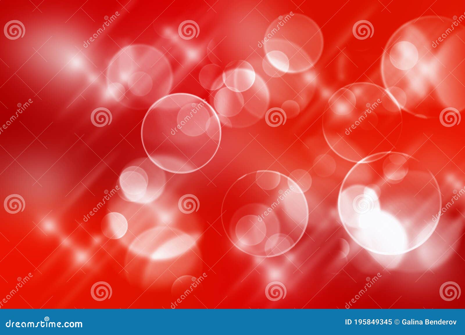 Red Gradient Background. White Blurred Circles. Stock Illustration ...