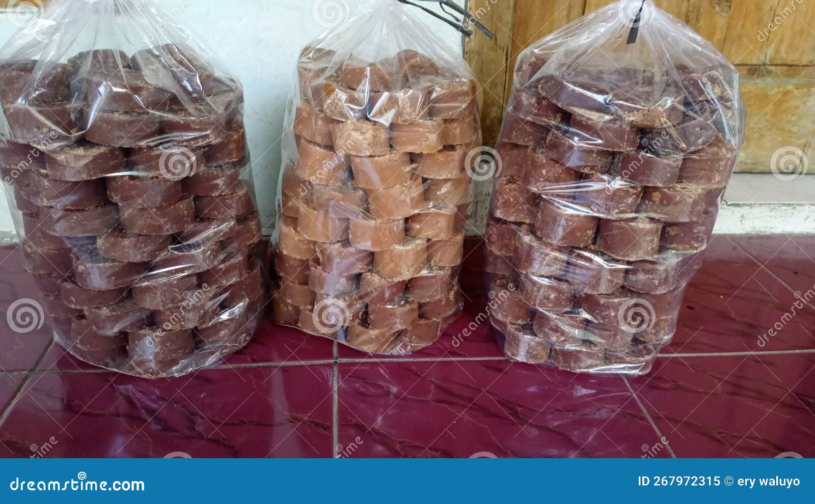 Original Red Sugar Java on Tradisional Process Stock Image - Image of ...