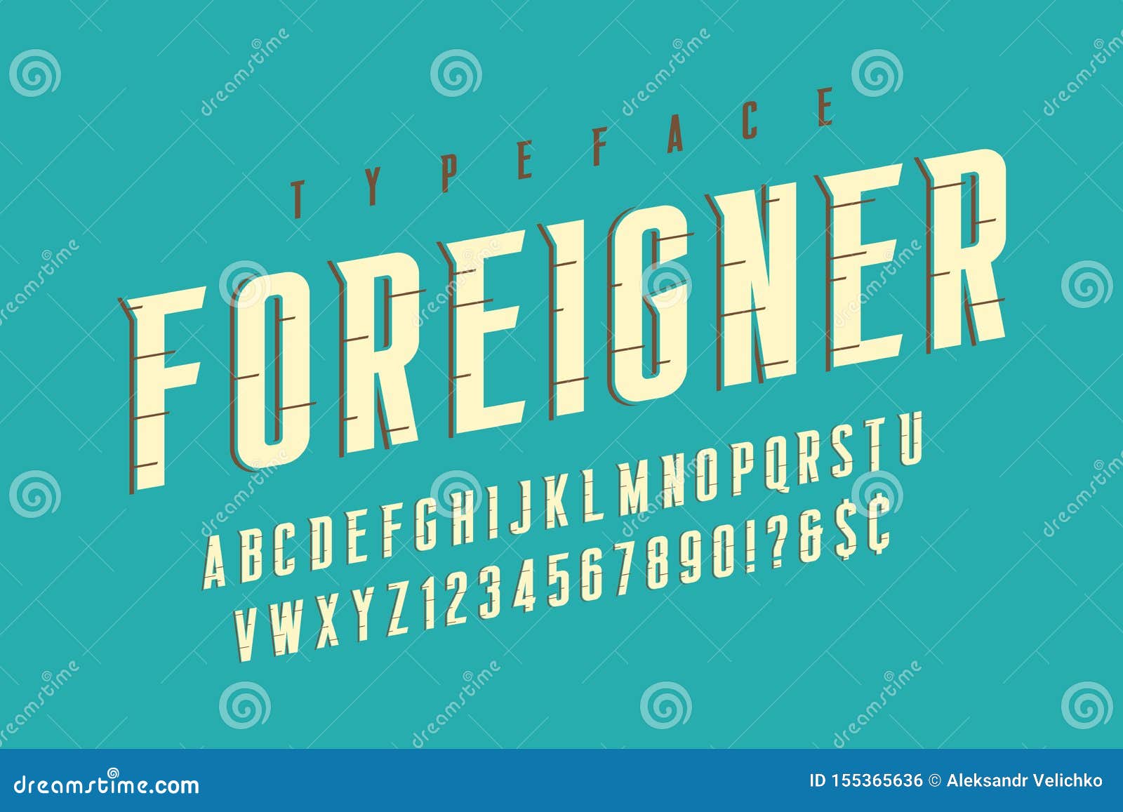 Original Condensed Alphabet Design, Strong Letters Style. Vector ...