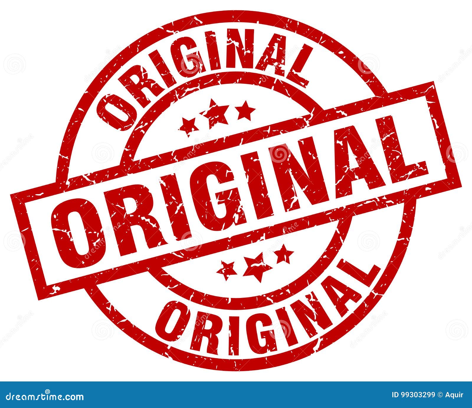 Thr Original Stamp Or Label, Illustration Isolated On White Background ...