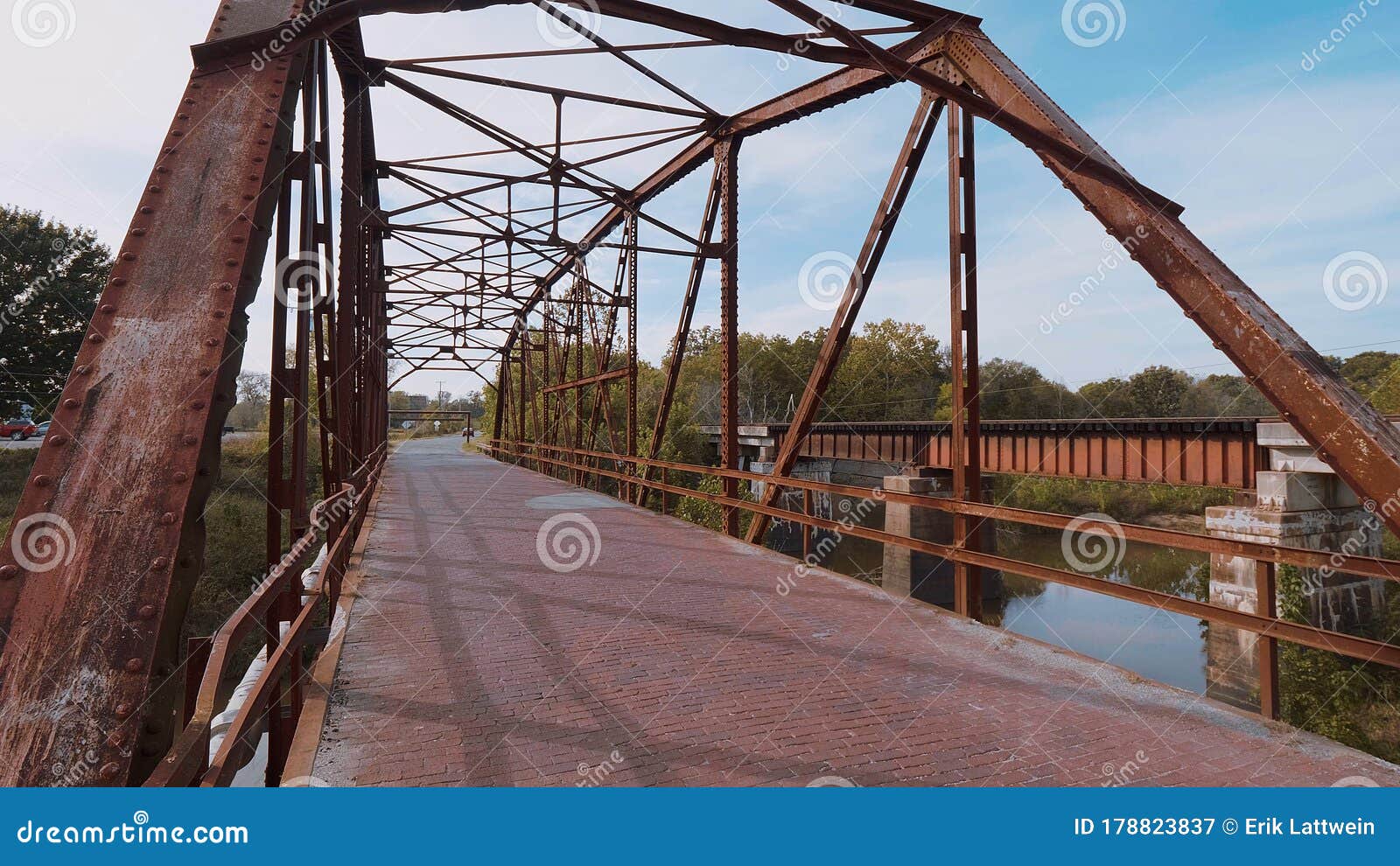 Original Route 66 Bridge from 1921 in Oklahoma Stock Image - Image of ...