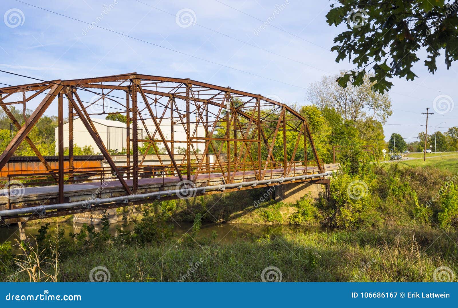 Original Route 66 Bridge from 1921 in Oklahoma Stock Image - Image of ...