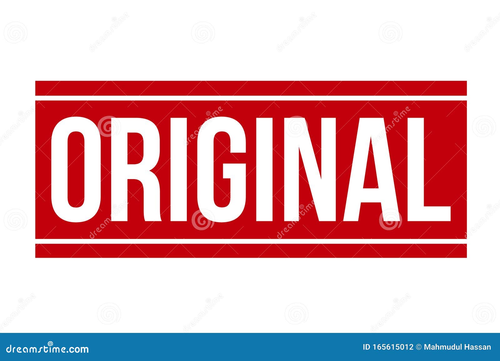 Original Rubber Stamp. Red Original Rubber Grunge Stamp Seal Vector ...