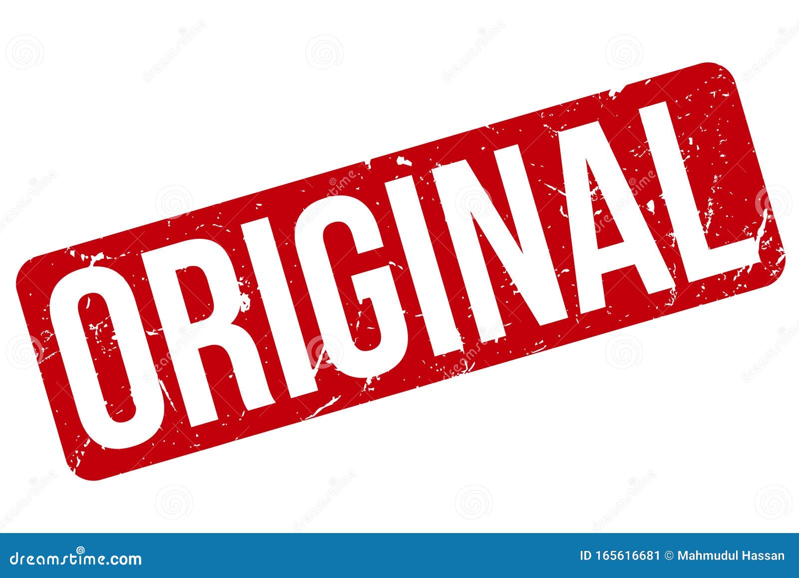 Original Rubber Stamp. Red Original Rubber Grunge Stamp Seal Vector ...