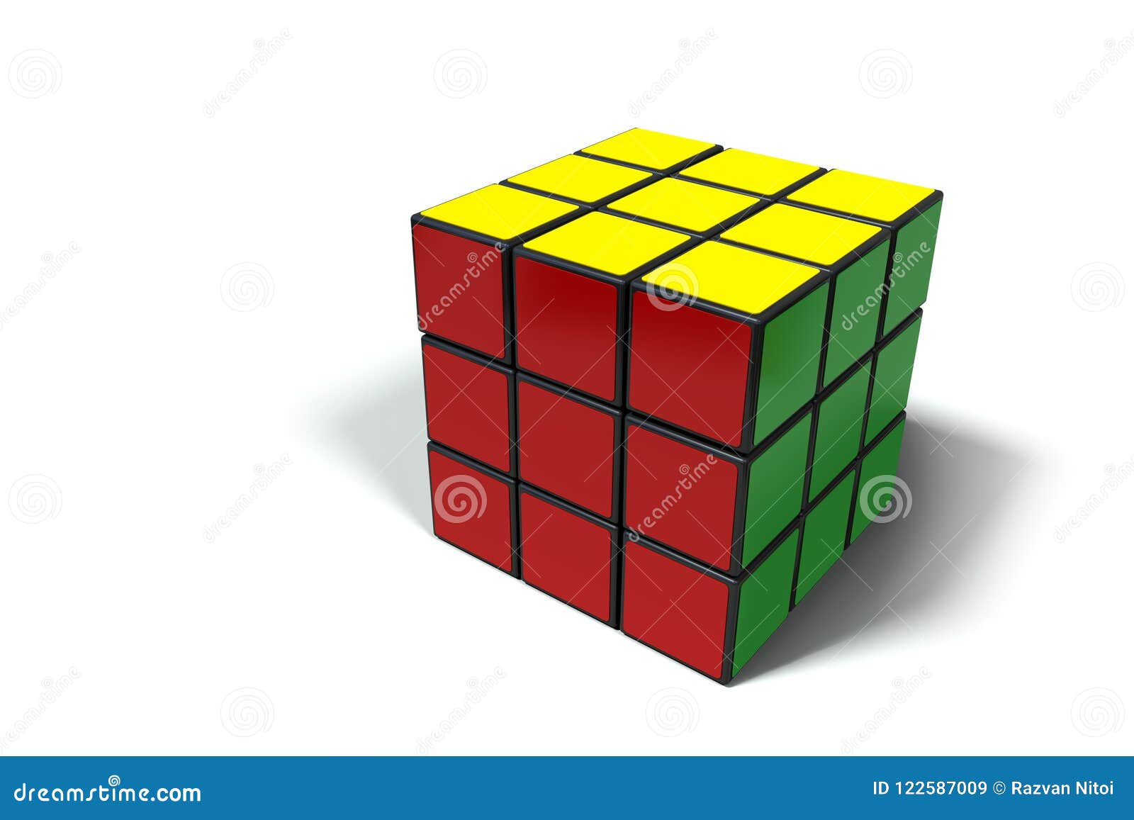 Original Rubik`s Cube, Solved, Ultra High Resolution Editorial Stock ...