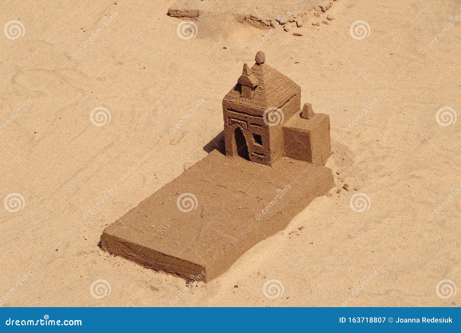 Original Sand Structures on the Beach on a Beautiful Warm Sunny Day by ...