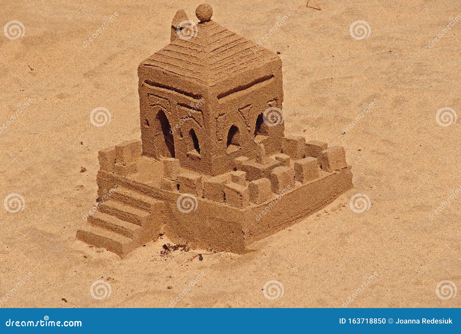 Original Sand Structures on the Beach on a Beautiful Warm Sunny Day by ...