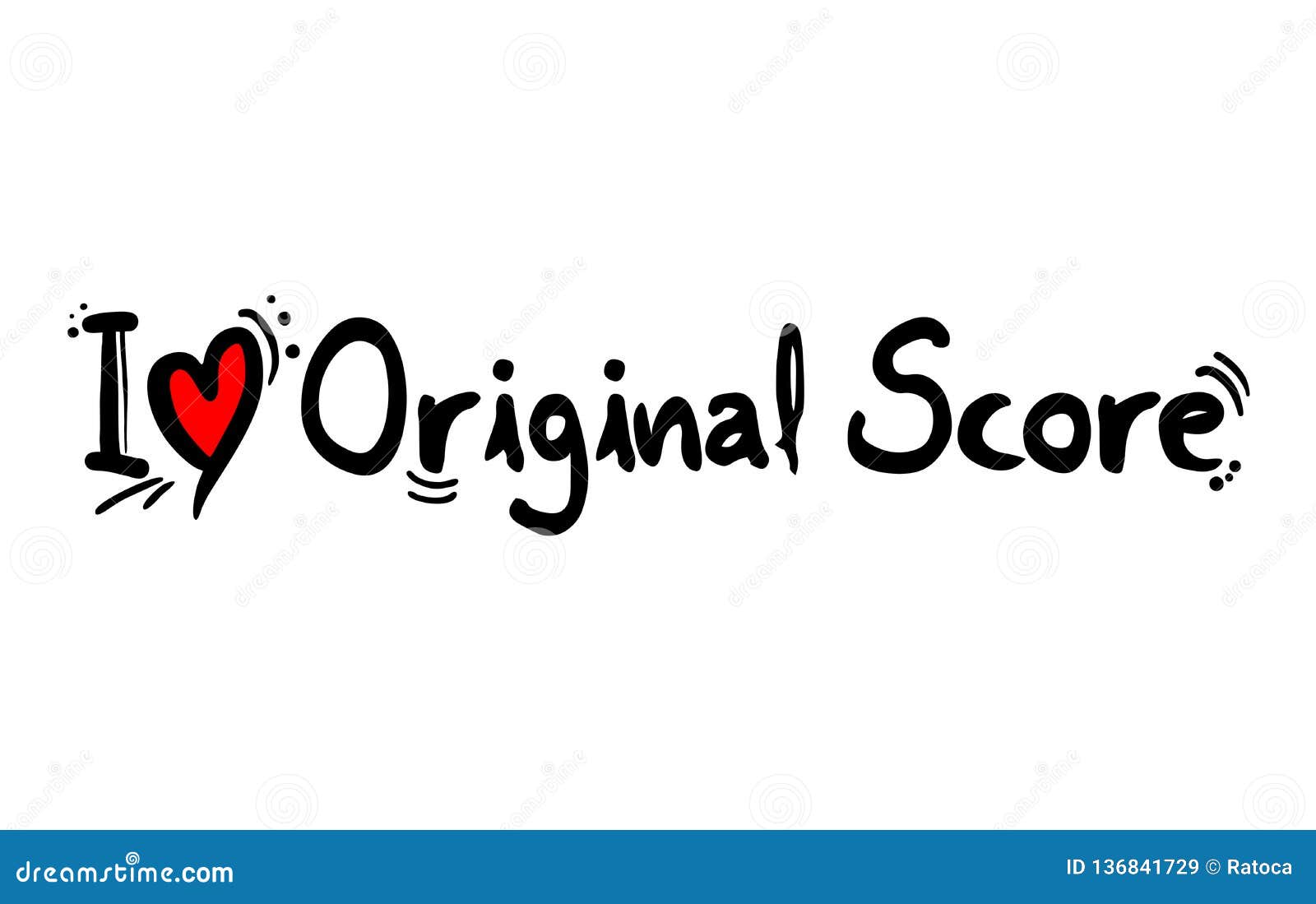 Original Score music love stock vector. Illustration of score - 136841729