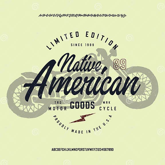 Original Script and Sans Serif Fonts Vector Stock Vector - Illustration ...