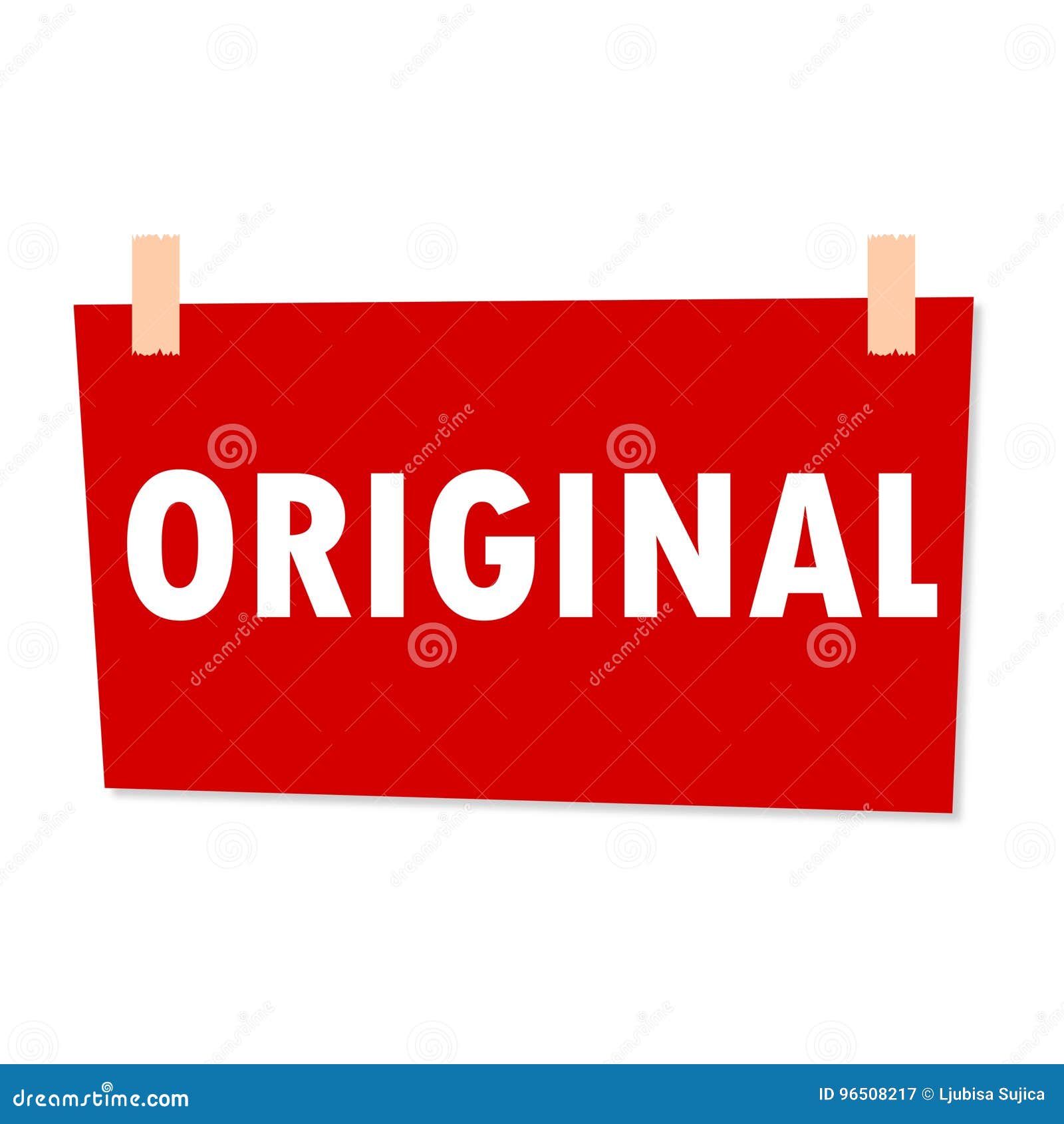 Original Sign - Illustration Stock Vector - Illustration of business ...