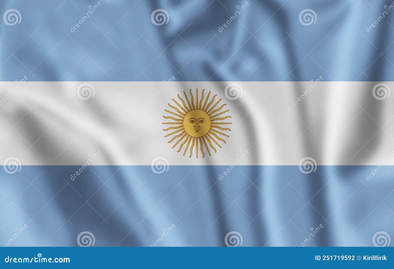 Original and Simple Argentina Flag Isolated in Official Colors and ...