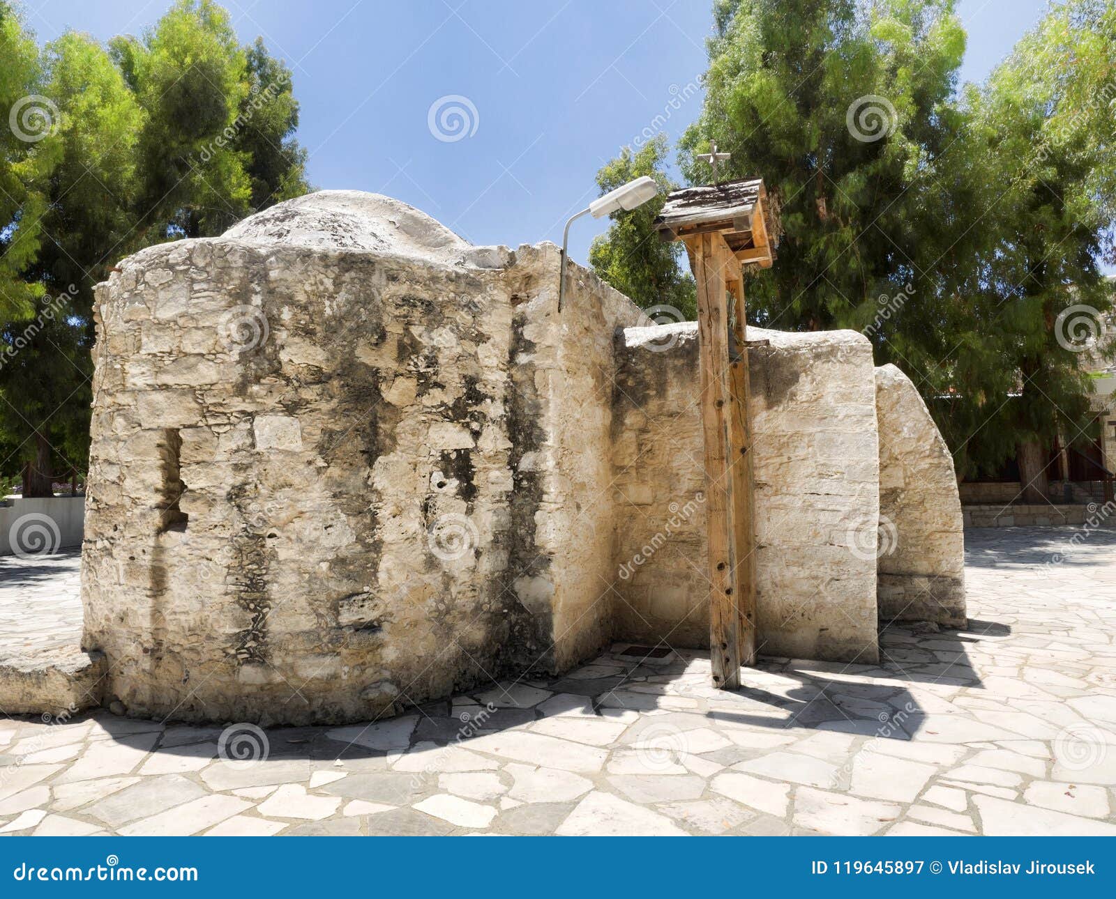 Original Small Stone Church of Limassol, Cyprus Stock Image - Image of ...