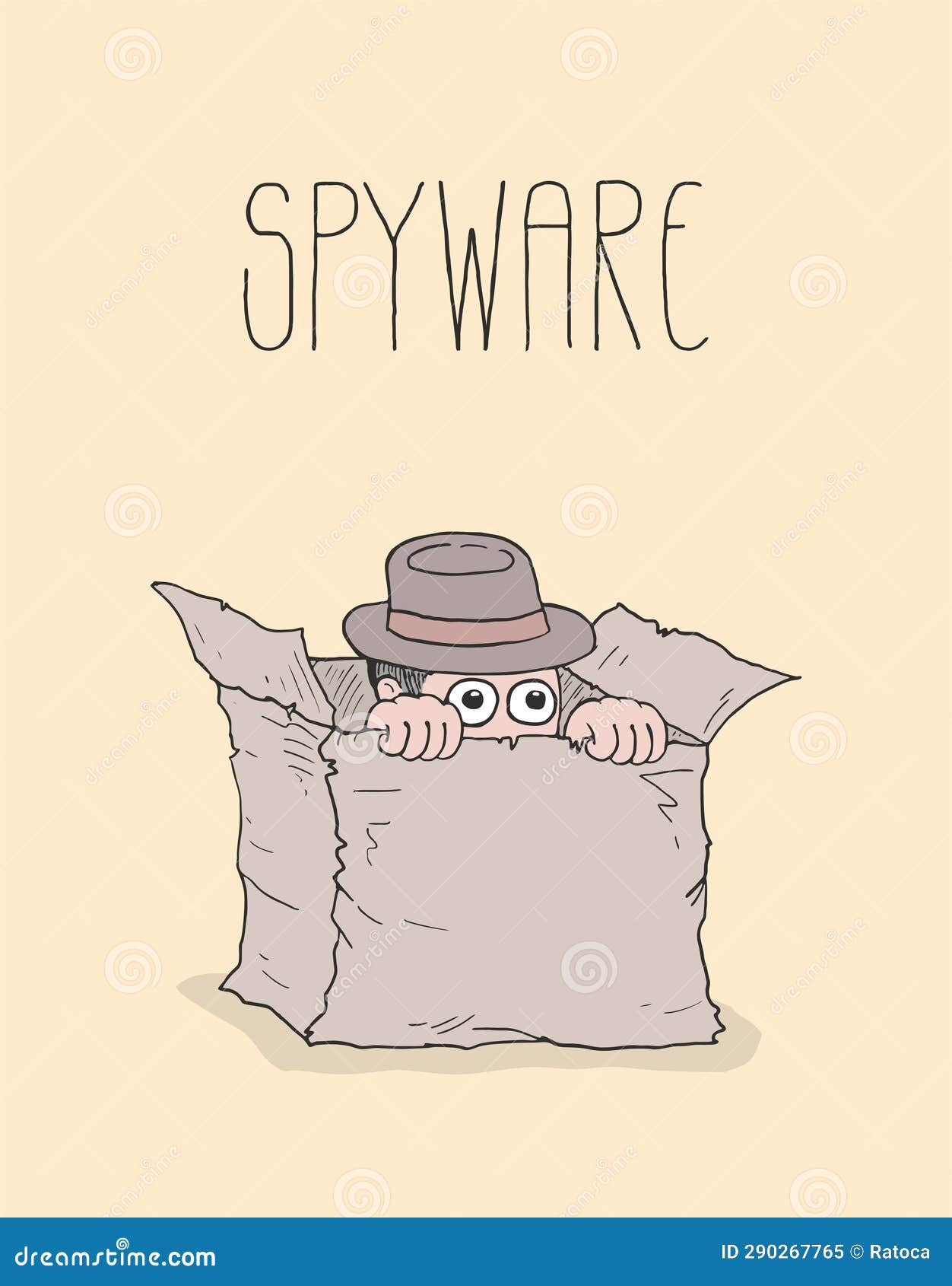 Original Spyware Illustration Stock Illustration - Illustration of ...