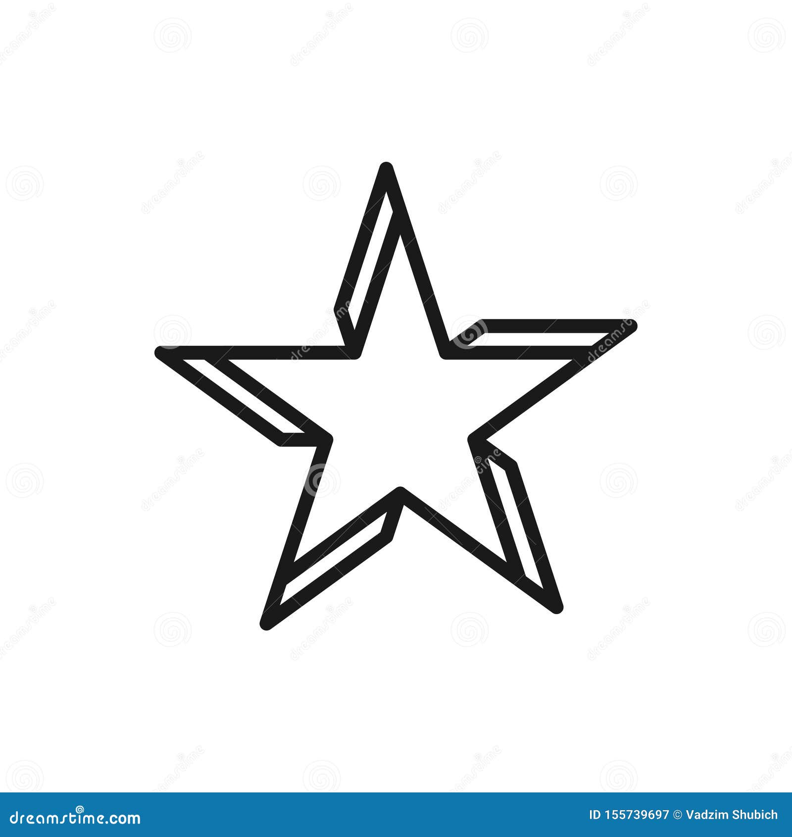 Original Star on a White Background. Flat Vector Illustration EPS10 ...