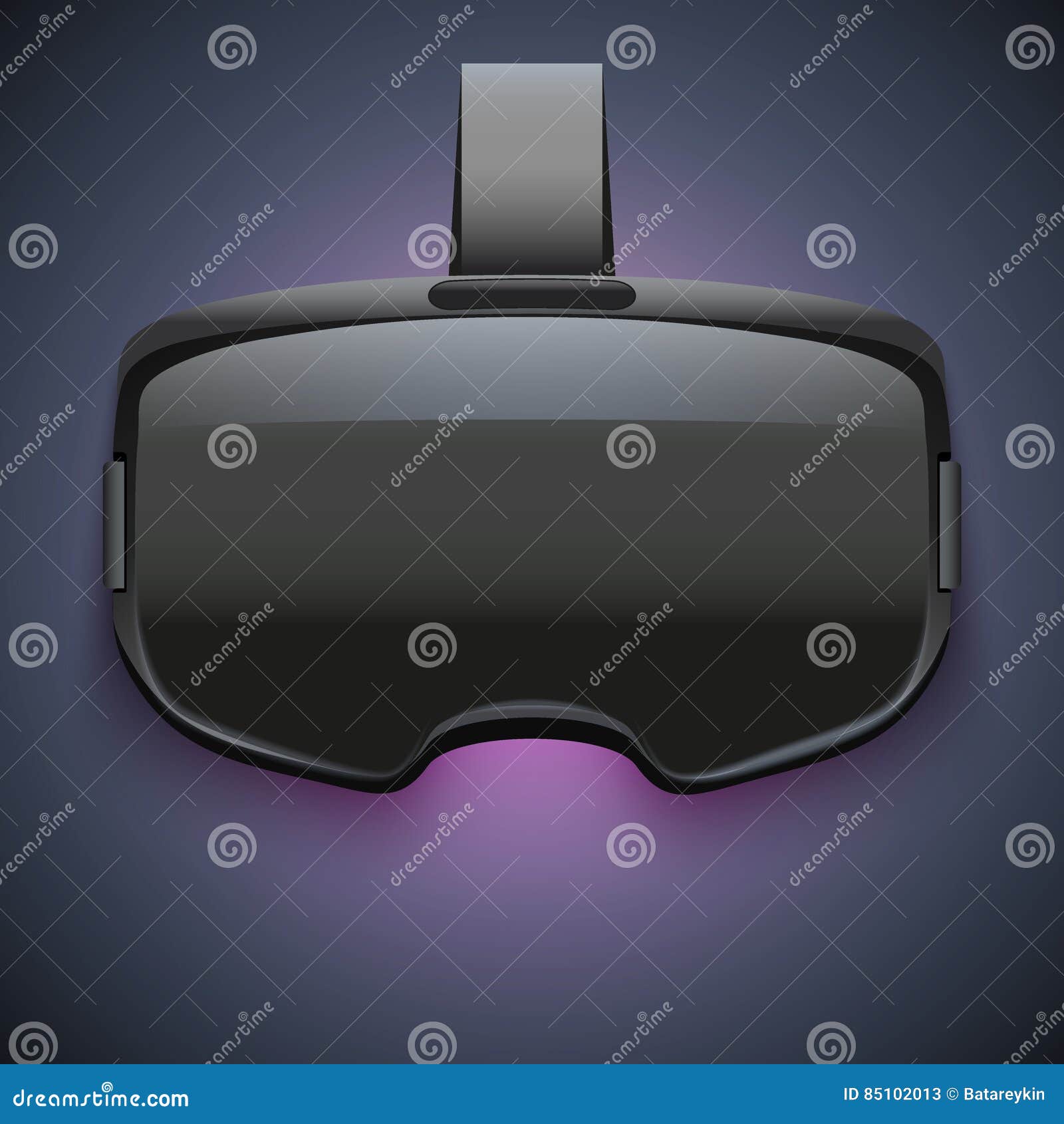 Original Stereoscopic 3d VR Headset Stock Vector - Illustration of ...