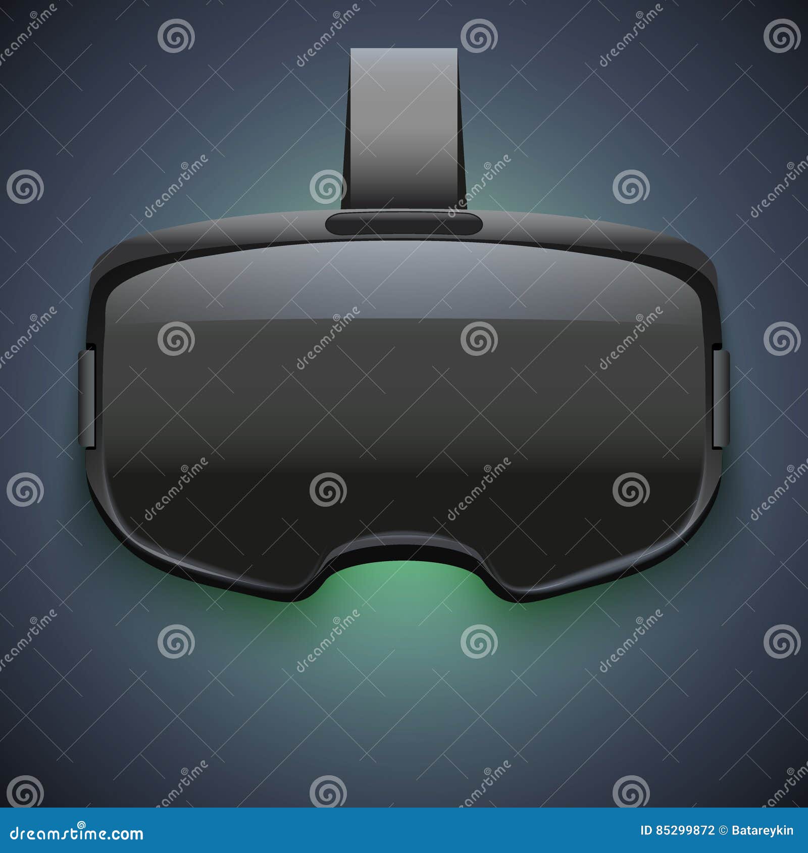Original Stereoscopic 3d VR Headset Stock Vector - Illustration of ...