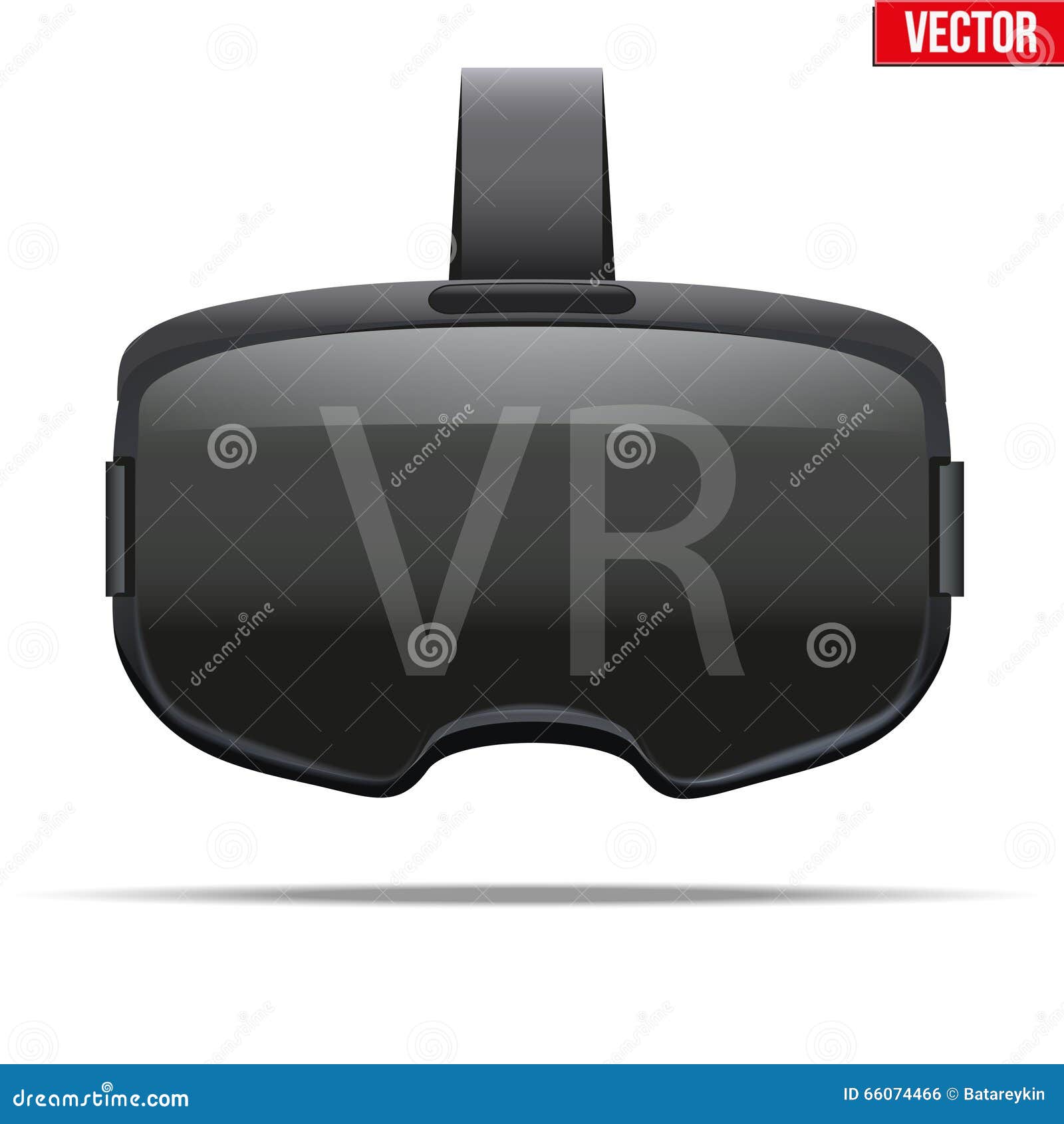 Original Stereoscopic 3d VR Headset Stock Vector - Illustration of ...