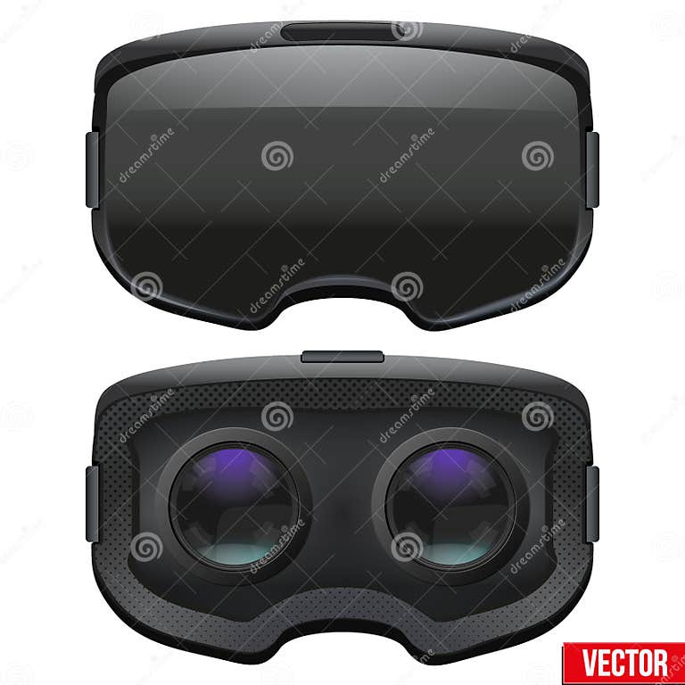 Original Stereoscopic 3d VR Headset Inside Stock Illustration ...