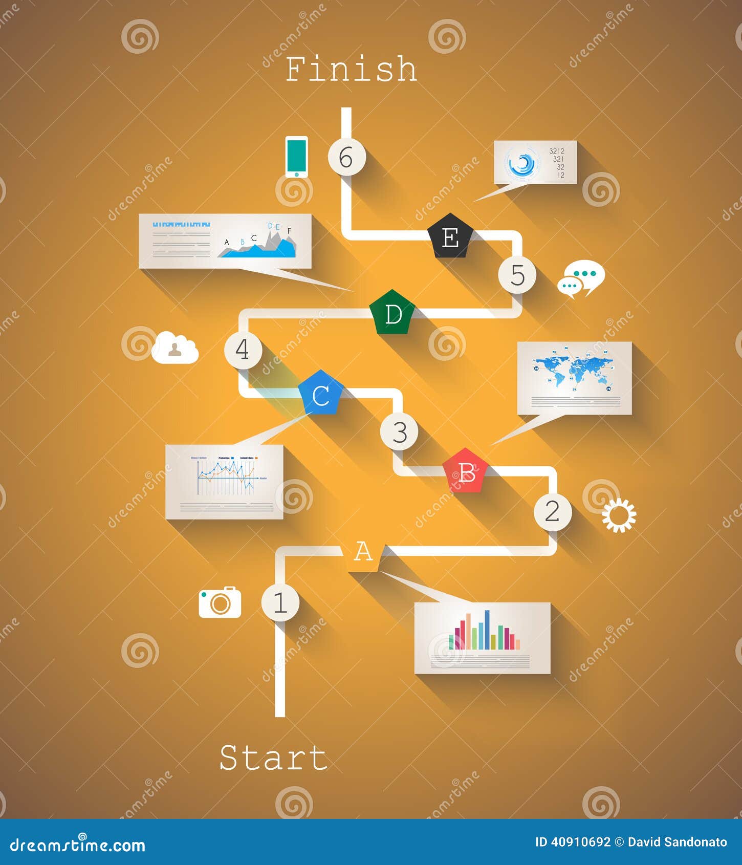 Original Style Infographic Template To Display Your Data. Stock Vector ...