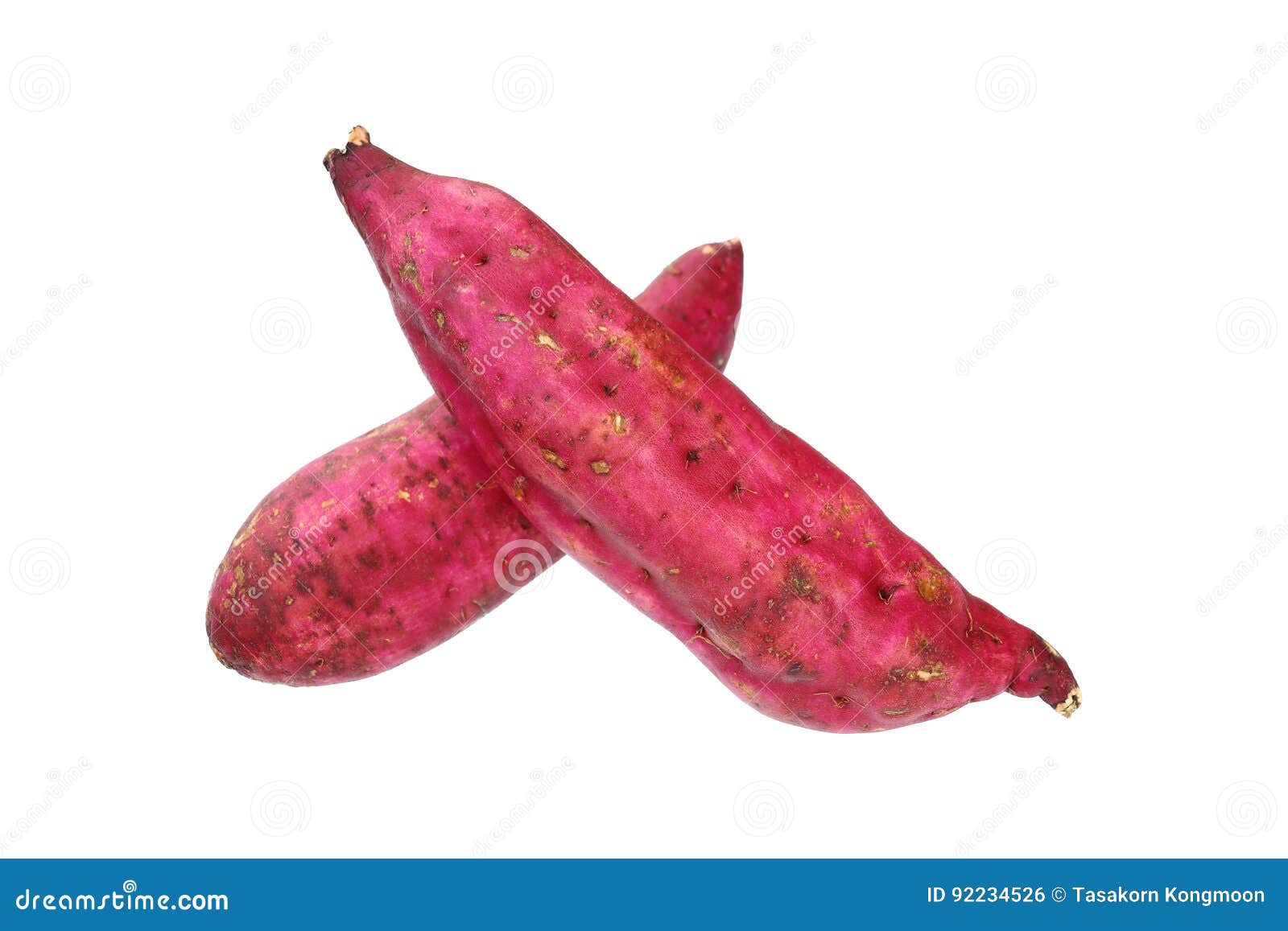 Original Sweet Japanese Potatoes Isolated on White Stock Photo - Image ...