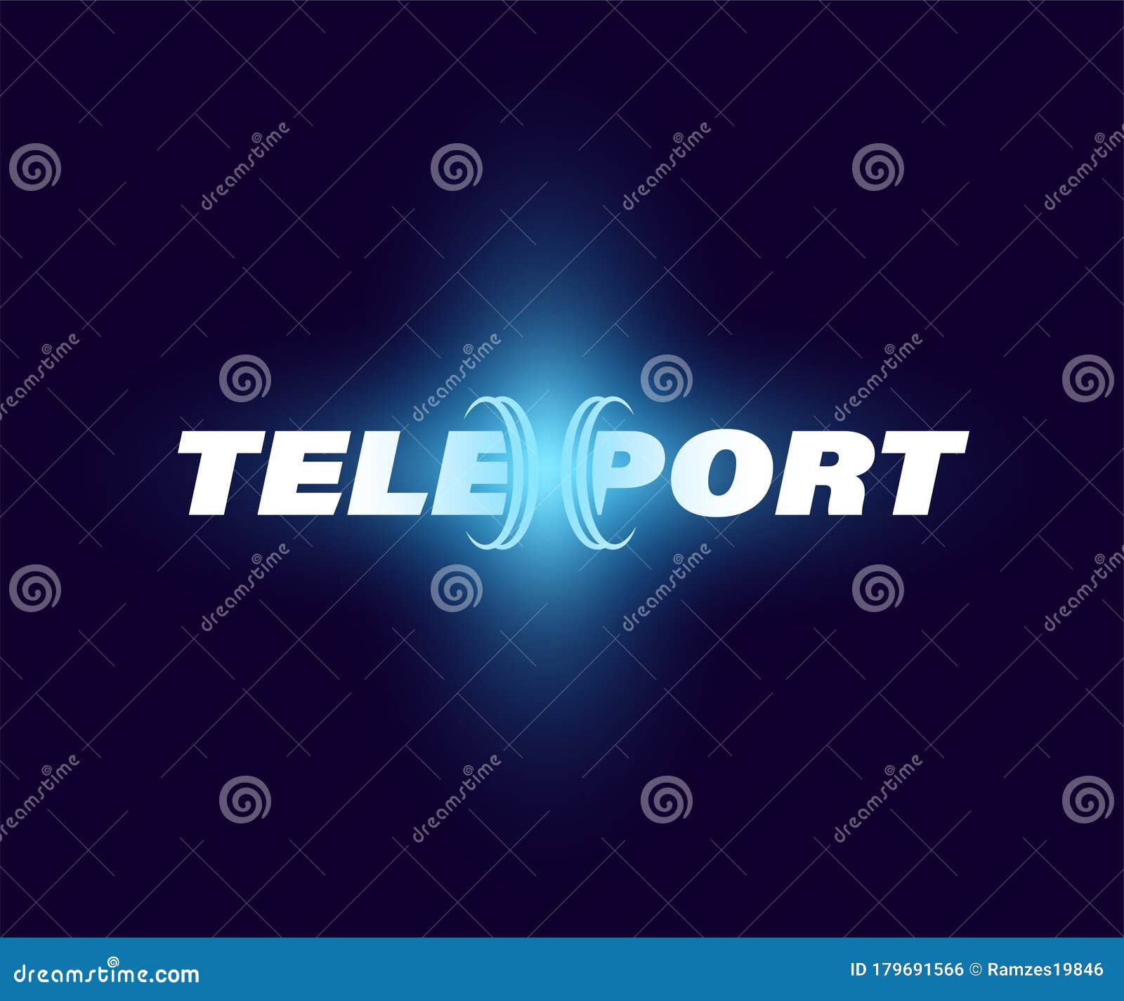 Original Teleport Logo, Isolated Vector on White Background Stock ...