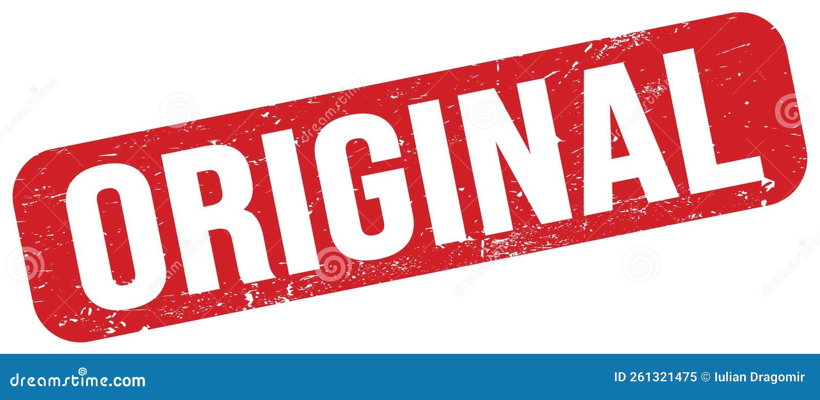 ORIGINAL Text on Red Grungy Stamp Sign Stock Illustration ...