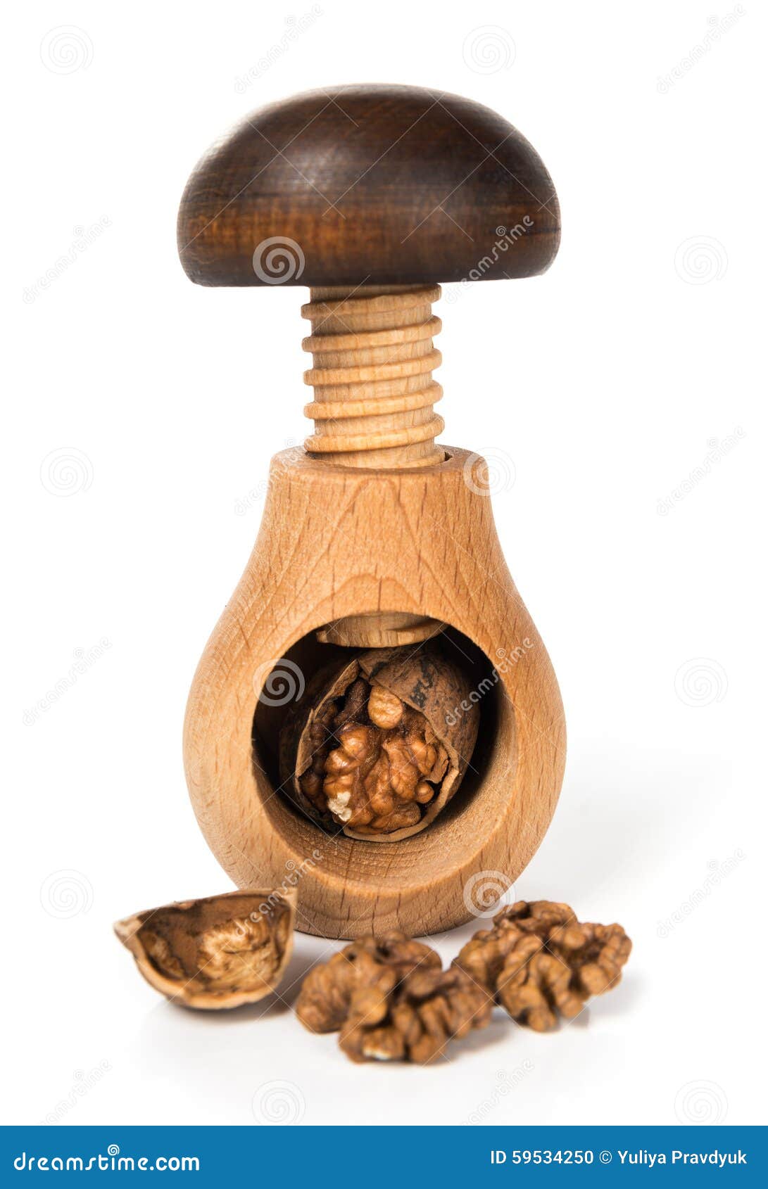 The Original Tool for Cleaning of Walnuts Stock Photo - Image of close ...