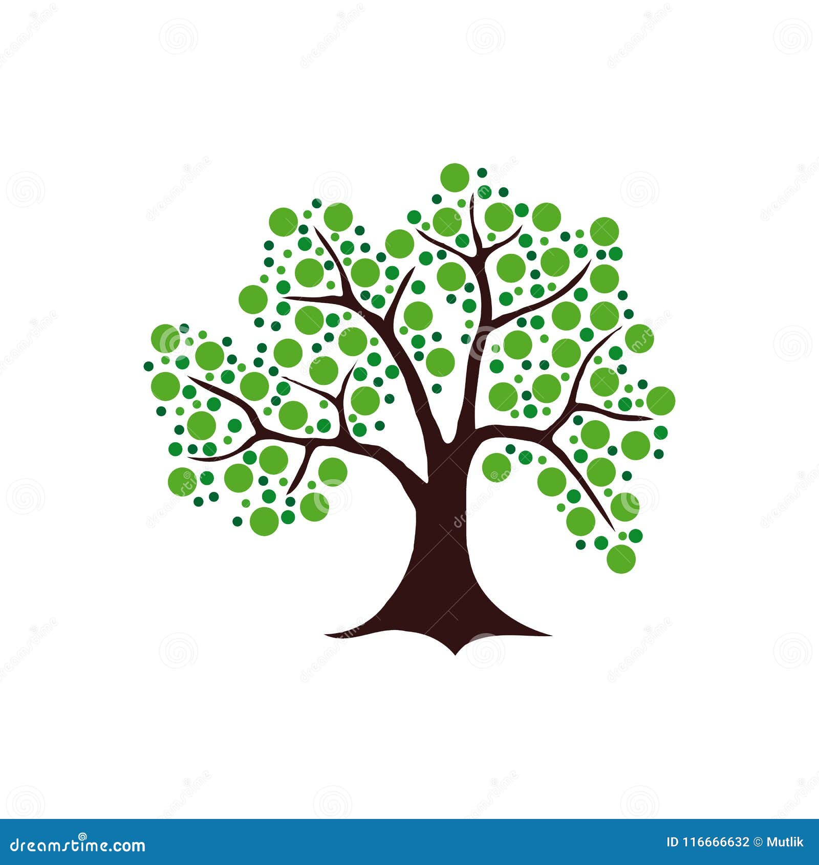 The original tree vector stock vector. Illustration of graphic - 116666632