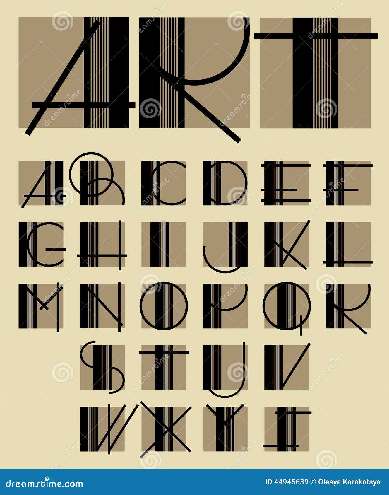 Original Unique Contemporary Alphabet Design Stock Vector ...