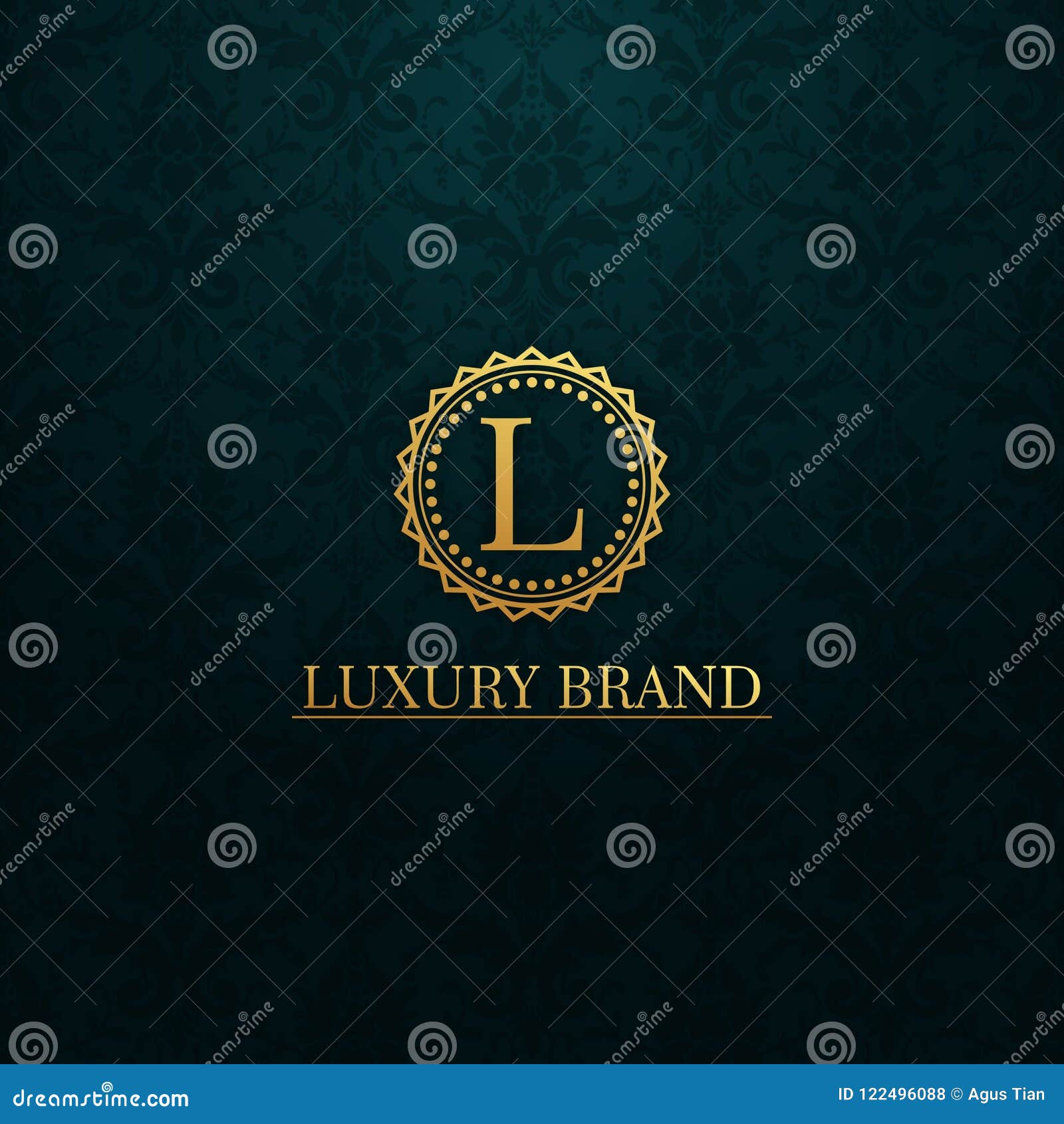 LUXURY 7 ai stock vector. Illustration of logo, brand - 122496088
