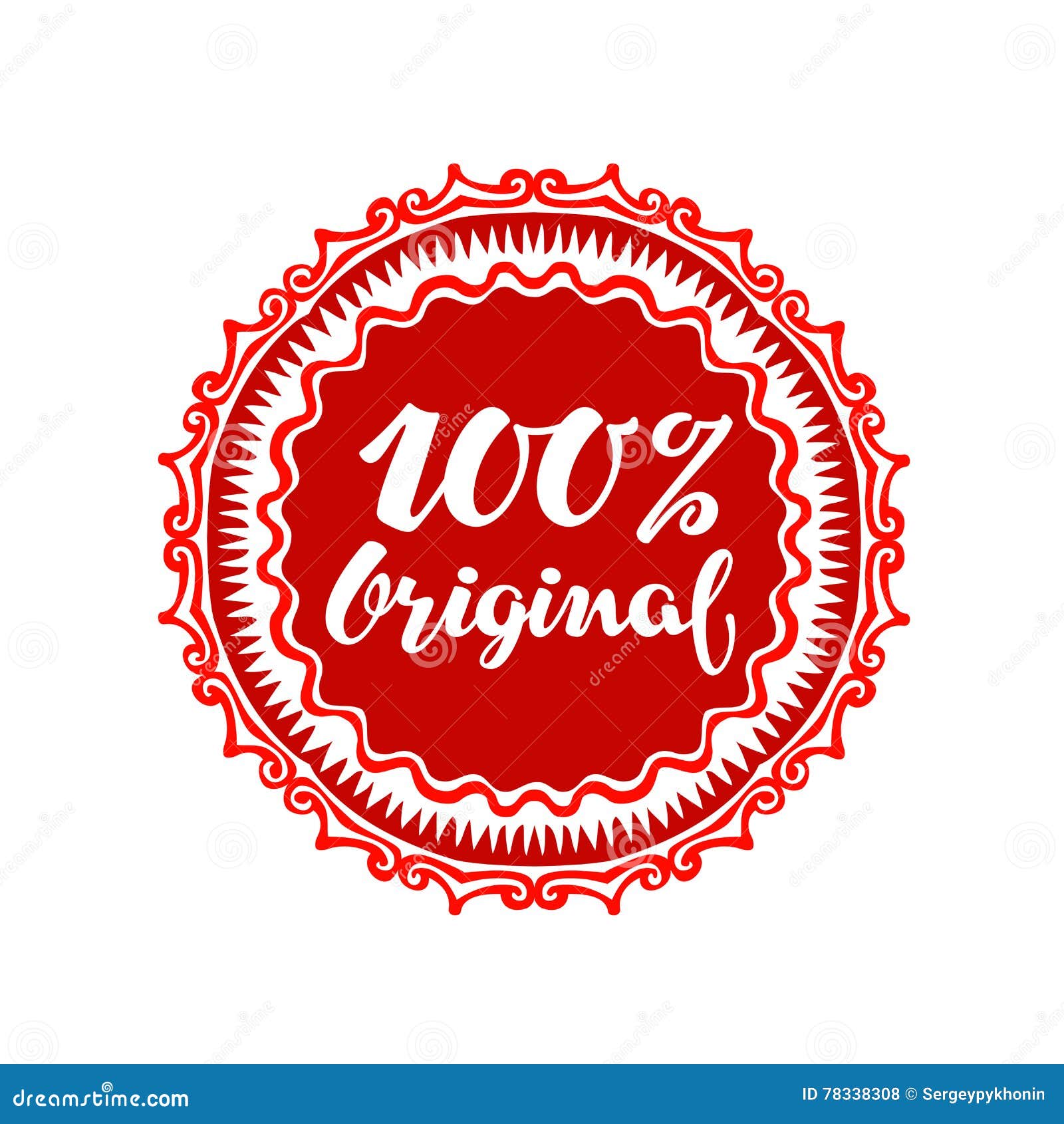 Original. Vector Illustration Stock Vector - Illustration of lettering ...