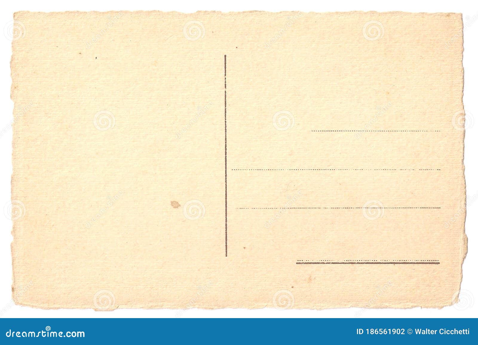 Original Vintage Back Side POSTCARD with Space for Correspondence and ...